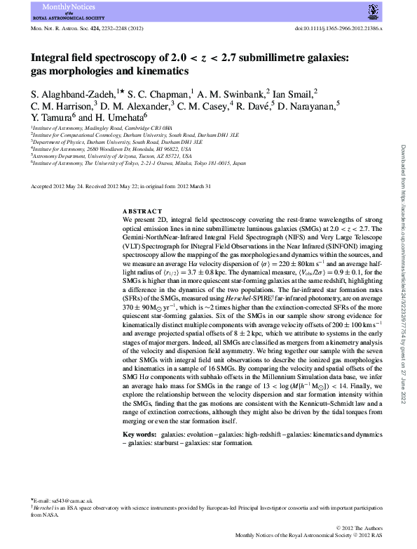 (PDF) Integral field spectroscopy of2.0