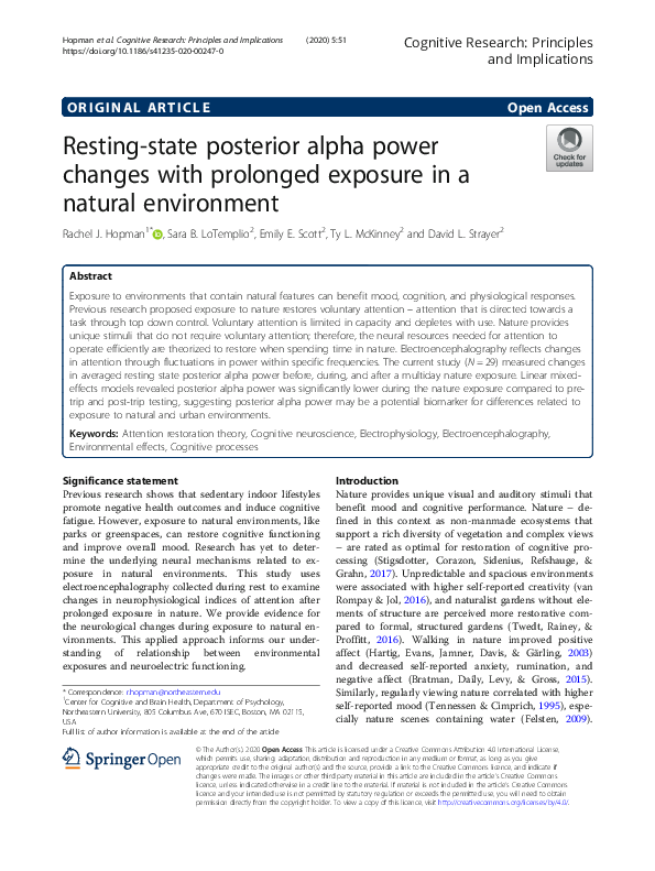 (PDF) Resting-state posterior alpha power changes with prolonged ...