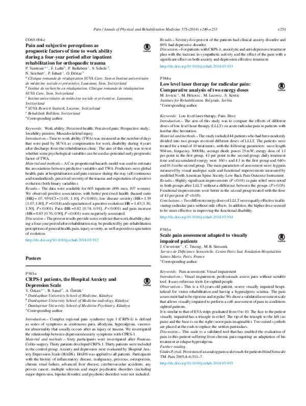 (PDF) Low level laser therapy for radicular pain: Comparative analysis of two energy doses