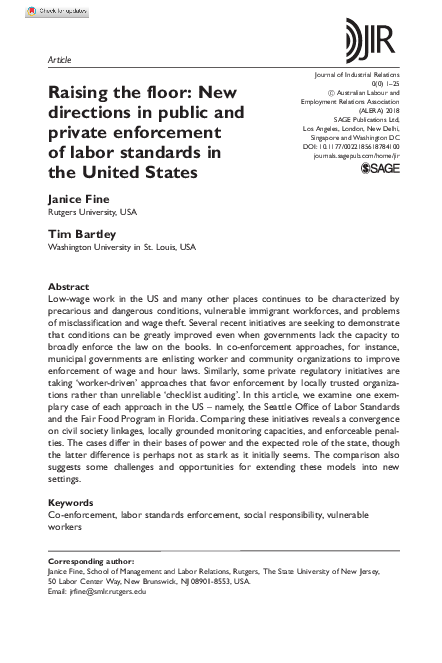 (PDF) Raising the floor: New directions in public and private ...