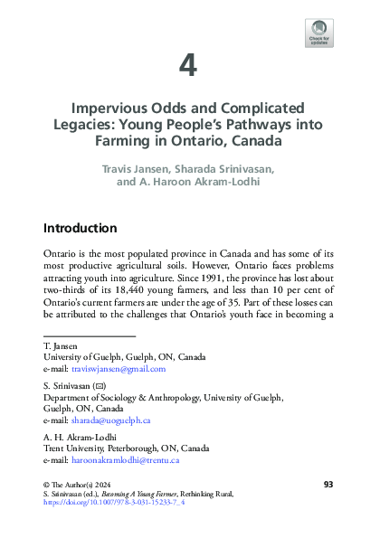 (PDF) Impervious Odds and Complicated Legacies: Young People’s Pathways ...