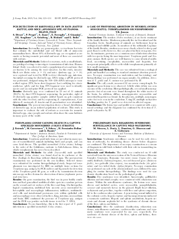 (PDF) PCR detection of Bartonella spp. in rats (Rattus rattus) and mice ...