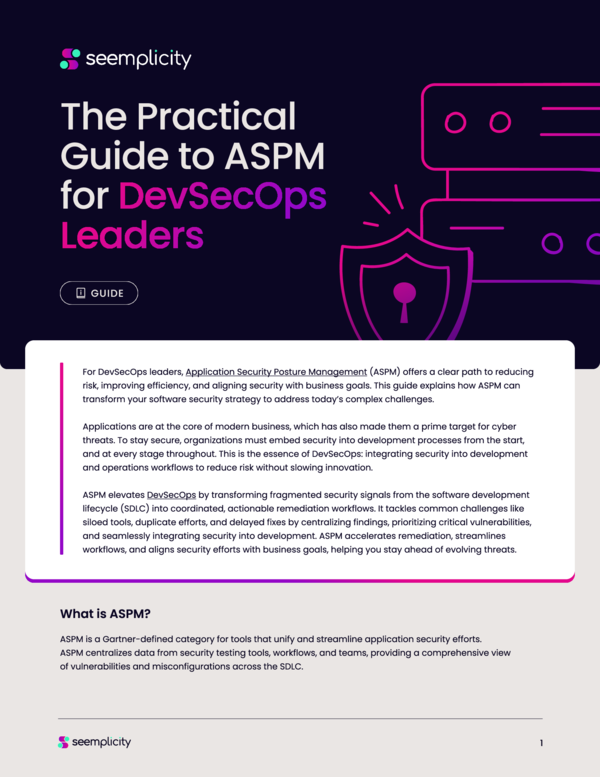 (PDF) ASPM for DevSecOps Leaders Guide