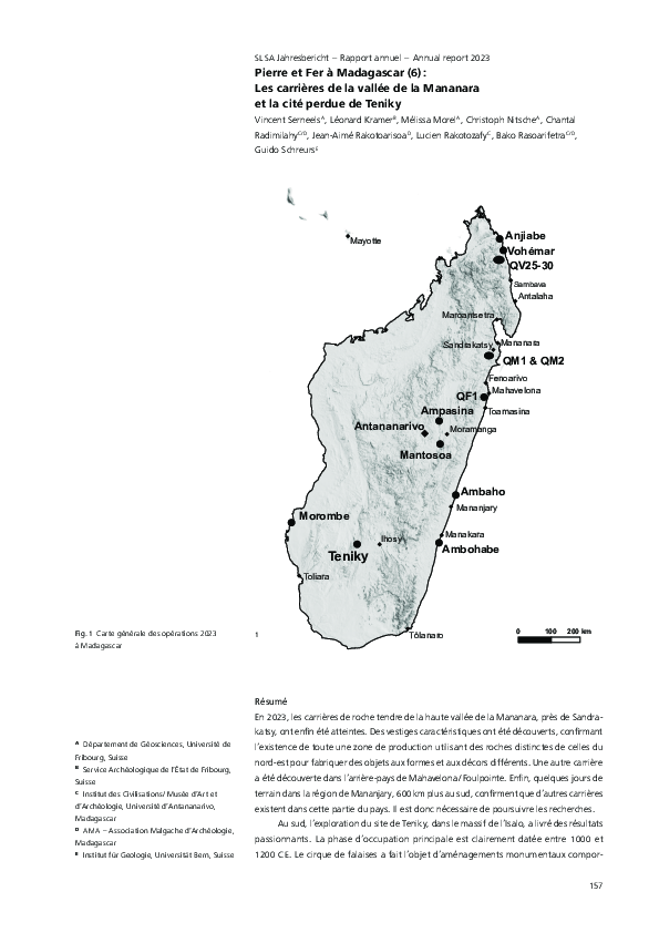 (PDF) Pierre et Fer à Madagascar (6) : Les carrières de la vallée de la ...