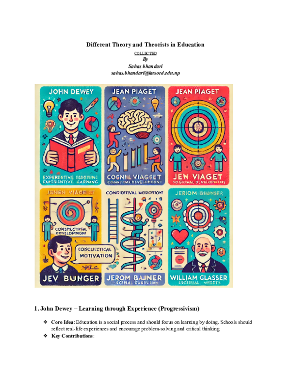(PDF) Theory and General Understanding for the Education