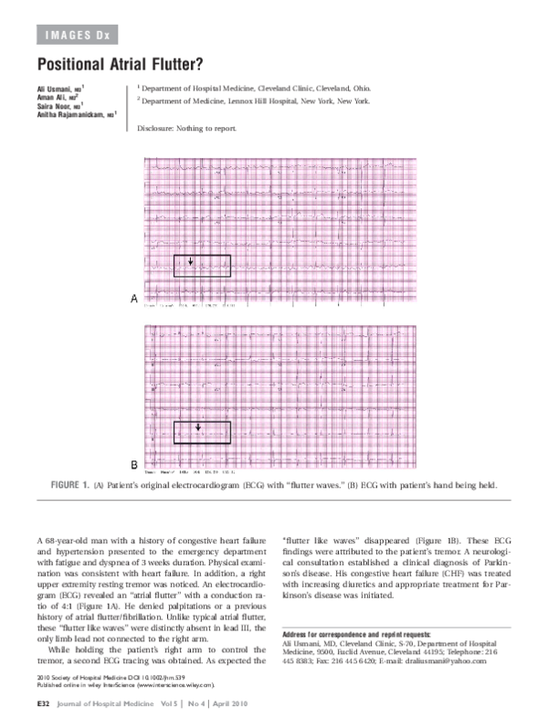 (PDF) Positional atrial flutter?