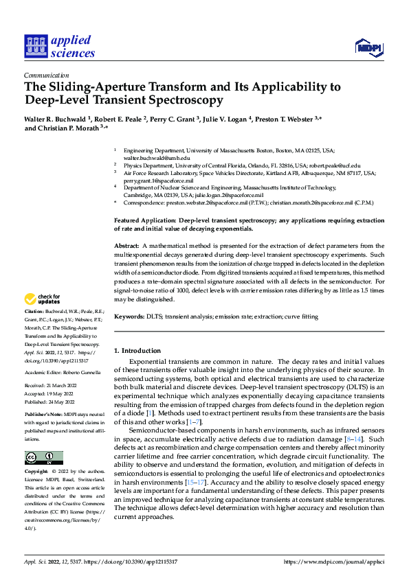 (PDF) The Sliding-Aperture Transform and Its Applicability to Deep ...
