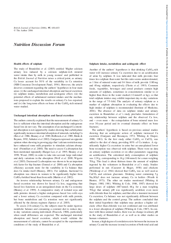 (PDF) Nutrition Discussion Forum