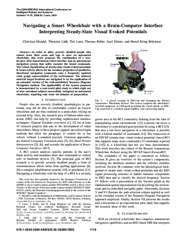 (PDF) Navigating a smart wheelchair with a brain-computer interface ...