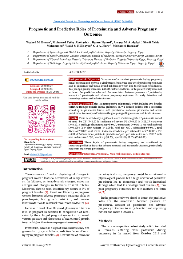 (PDF) JOGCR Volume 10 Issue 1 Pages 18-