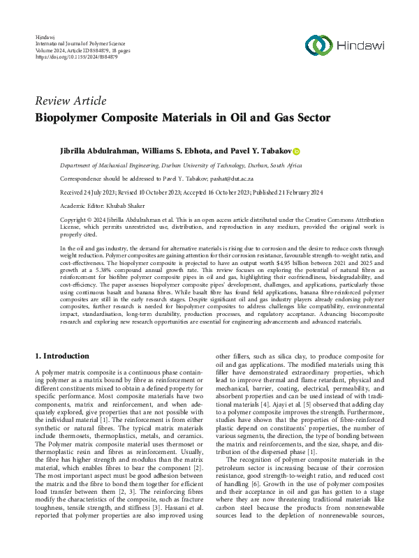 (PDF) Biopolymer Composite Materials