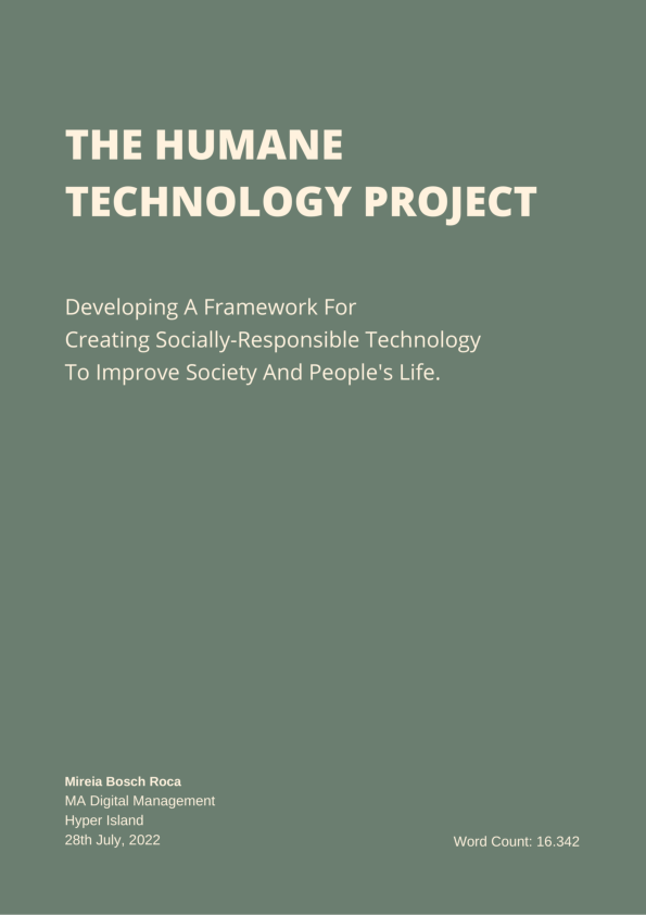 (PDF) The Humane Technology Project: Developing a framework for ...