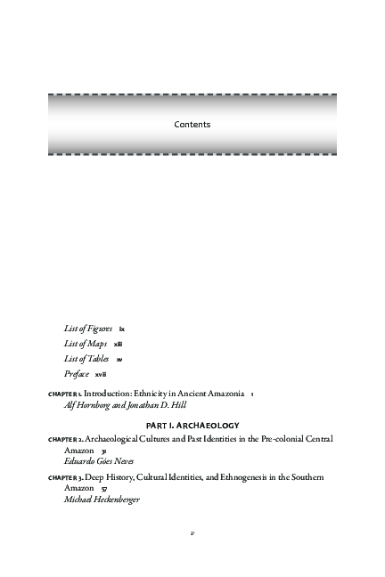 (PDF) An attempt to understand Panoan ethnogenesis in relation to long ...