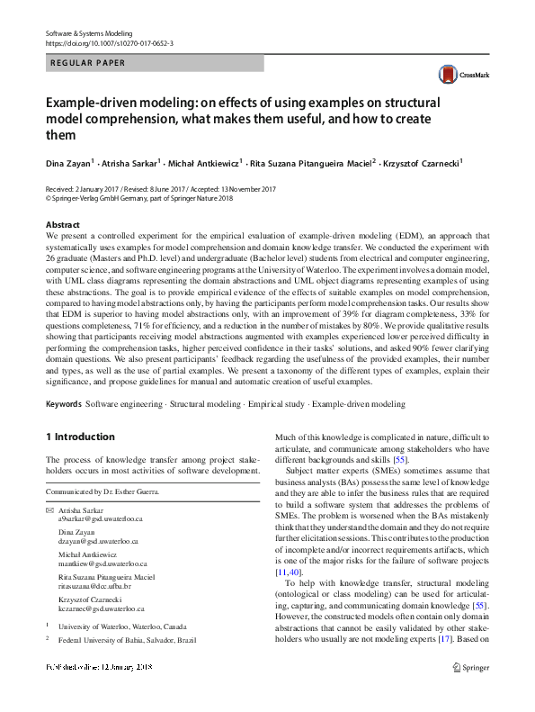 (PDF) Example-driven modeling: on effects of using examples on ...