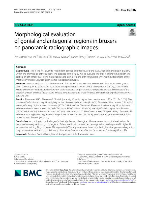 (PDF) Morphological evaluation of gonial and antegonial regions in ...