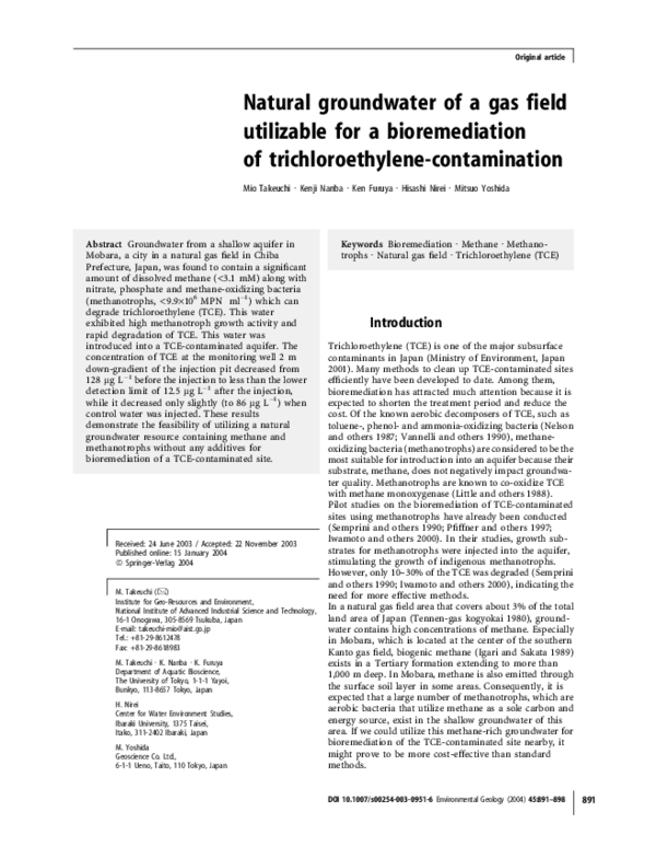 (PDF) Natural groundwater of a gas field utilizable for a ...