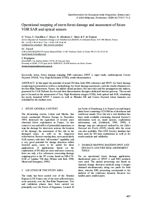 (PDF) Operational mapping of storm forest damage and assessment of ...