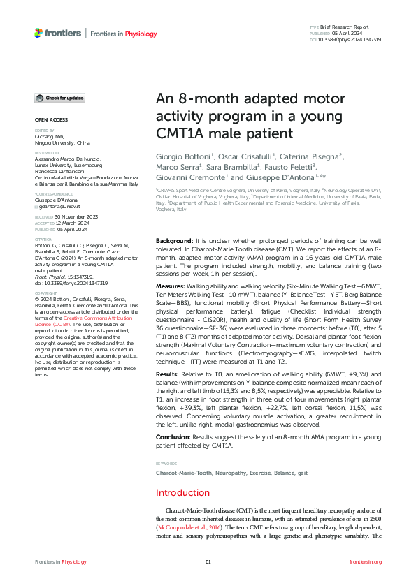 (PDF) An 8-month adapted motor activity program in a young CMT1A male ...