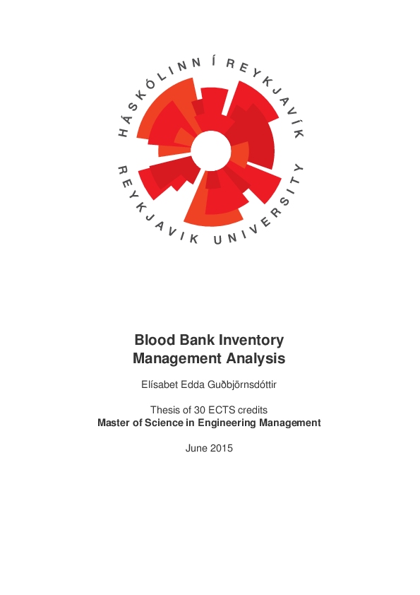 (PDF) Blood bank inventory management analysis