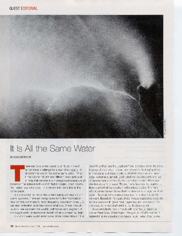 (PDF) It is all the same water