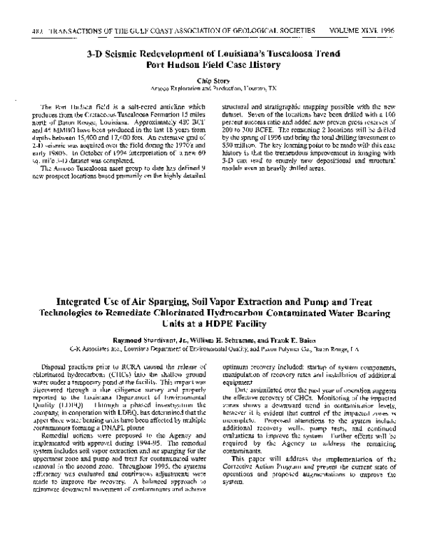 (PDF) 3-D Seismic Redevelopment of Louisiana's Tuscaloosa Trend, Port ...