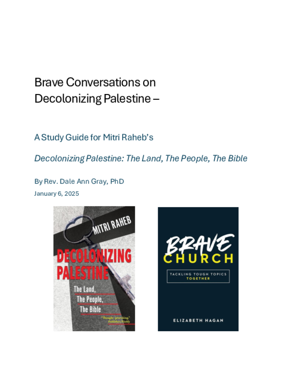 (PDF) Brave Conversations on Decolonizing Palestine: A Study Guide for ...