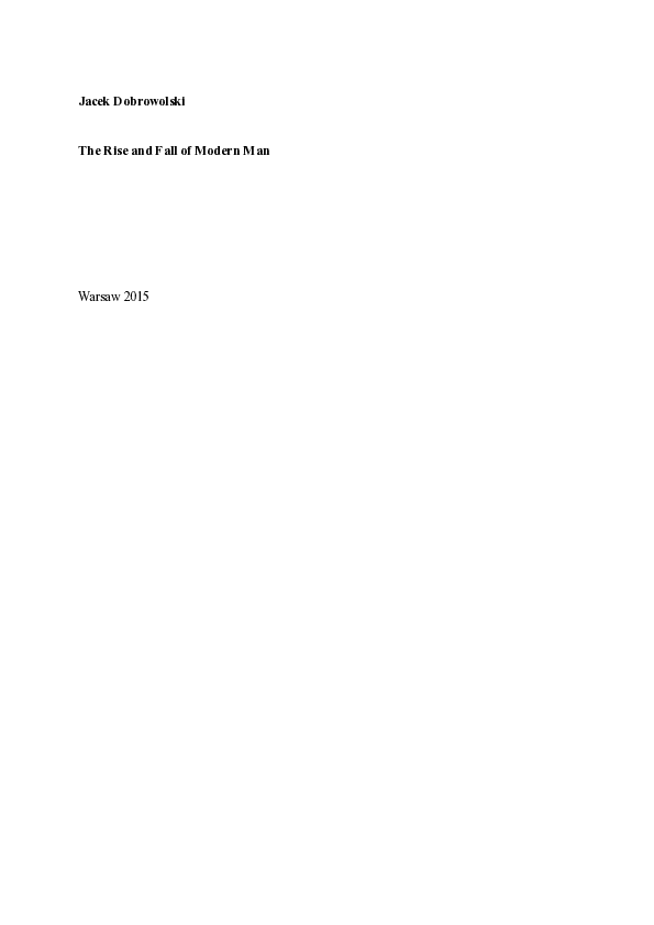 (PDF) The Rise and Fall of Modern Man