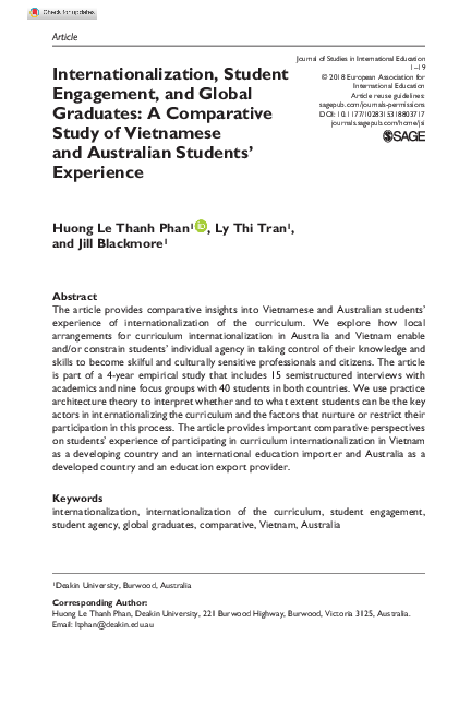 (PDF) Internationalization, Student Engagement, and Global Graduates: A ...