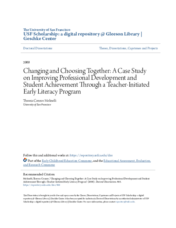 (PDF) Changing and Choosing Together: A Case Study on Improving ...