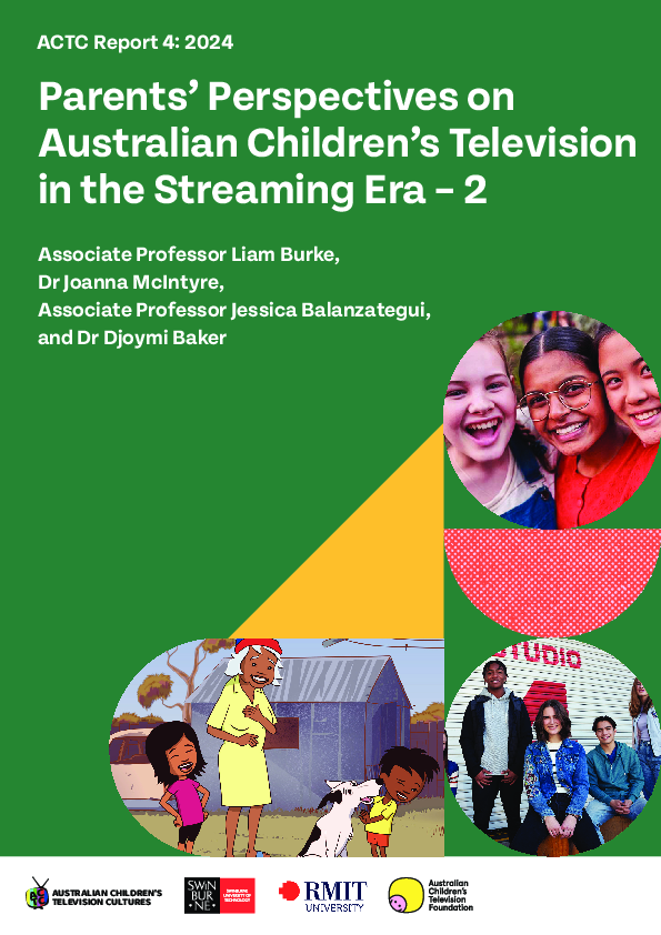 (PDF) ACTC Report 4 Parents' Perspectives on Australian Children’s Television in the Streaming ...