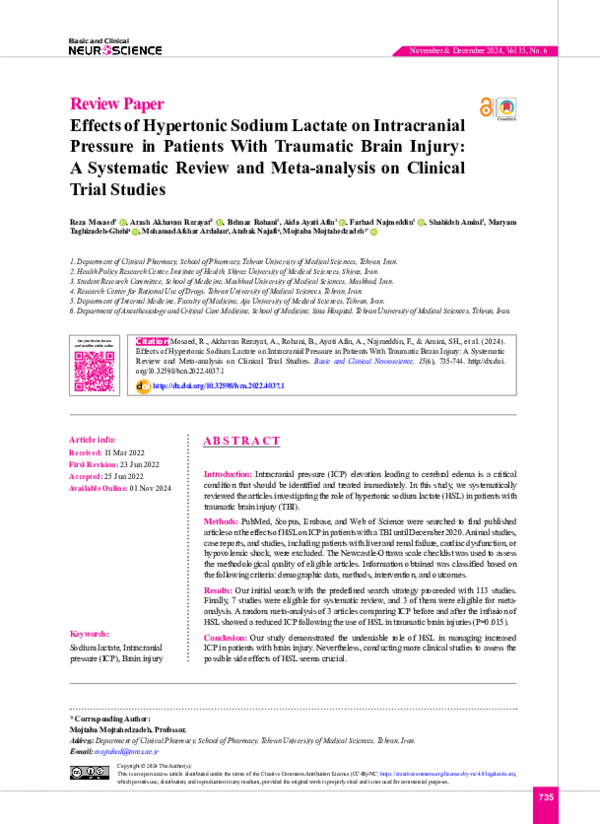 (PDF) Effects of Hypertonic Sodium Lactate on Intracranial Pressure in Patients With Traumatic ...