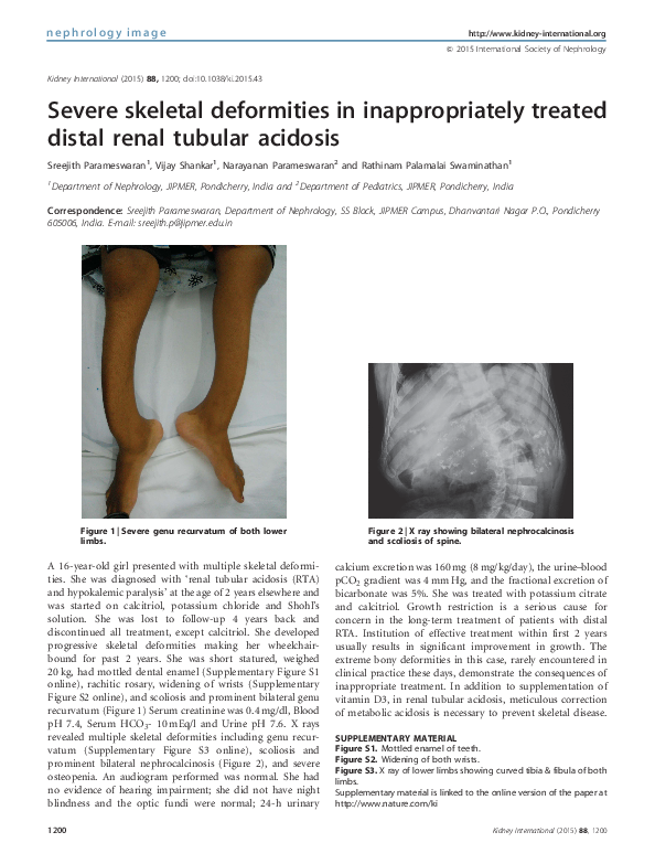 (PDF) Severe skeletal deformities in inappropriately treated distal ...