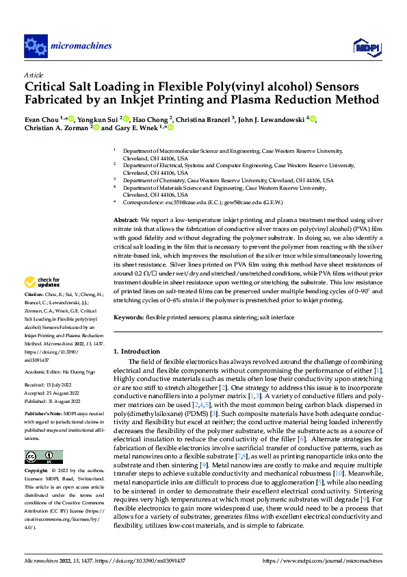 (PDF) Critical Salt Loading in Flexible Poly(vinyl alcohol) Sensors ...