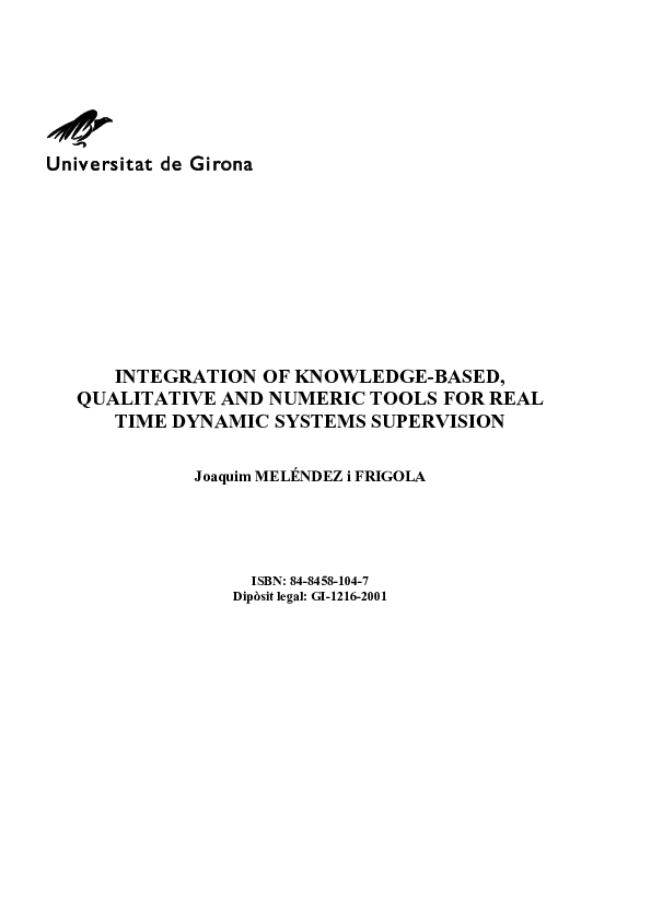 (PDF) Integration of knowledge-based, qualitative and numeric tools for real time dynamic ...