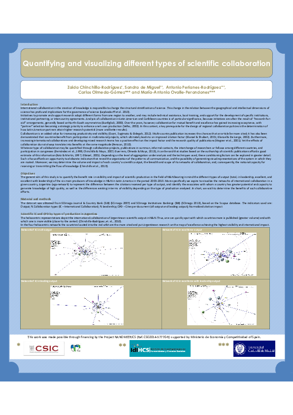 (PDF) Quantifying and visualizing different types of scientific ...