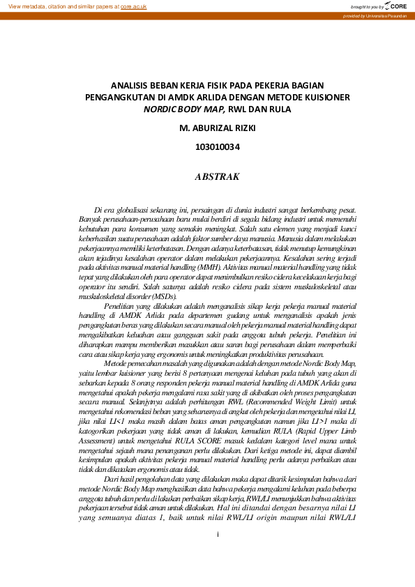 (PDF) Analisis beban kerja fisik pada pekerja bagian pengangkutan di ...