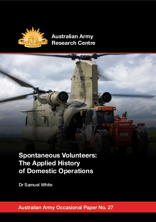 (PDF) Spontaneous Volunteers The Applied History of Domestic Operations
