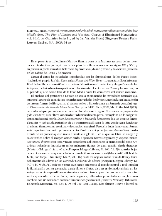 (PDF) Marrow, James, Pictorial Invention in Netherlandish manuscript ...