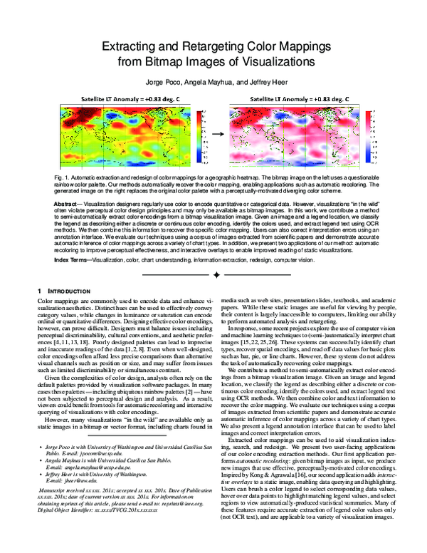 (PDF) Extracting and Retargeting Color Mappings from Bitmap Images of Visualizations