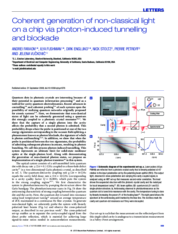 (PDF) Coherent generation of non-classical light on a chip via photon ...