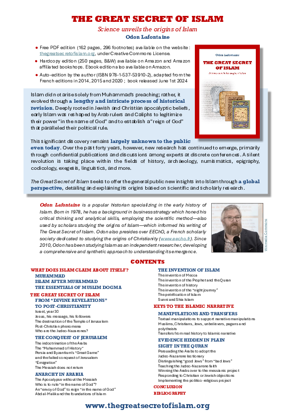 (PDF) Presentation of 'The Great Secret of Islam'
