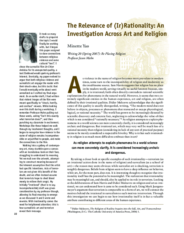 (PDF) The Relevance of (Ir)Rationality: An Investigation Across Art and ...