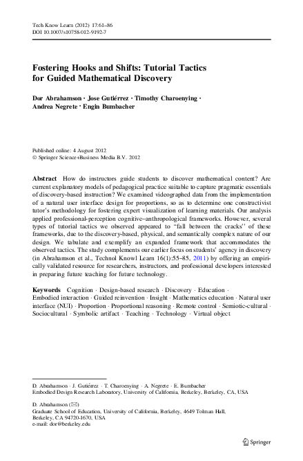 (PDF) interface (NUI) Proportion Proportional reasoning Remote control ...