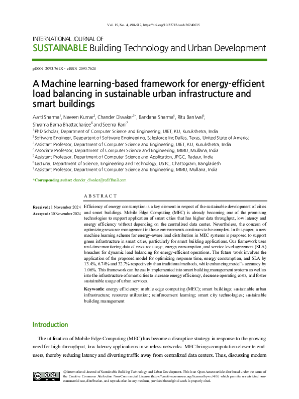 (PDF) A Machine learning-based framework for energy-efficient load balancing in sustainable ...