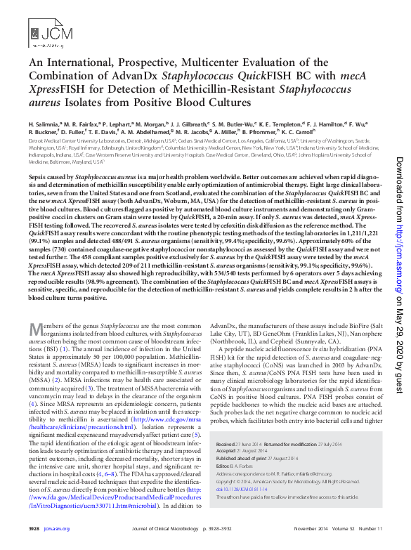 (PDF) An International, Prospective, Multicenter Evaluation of the ...