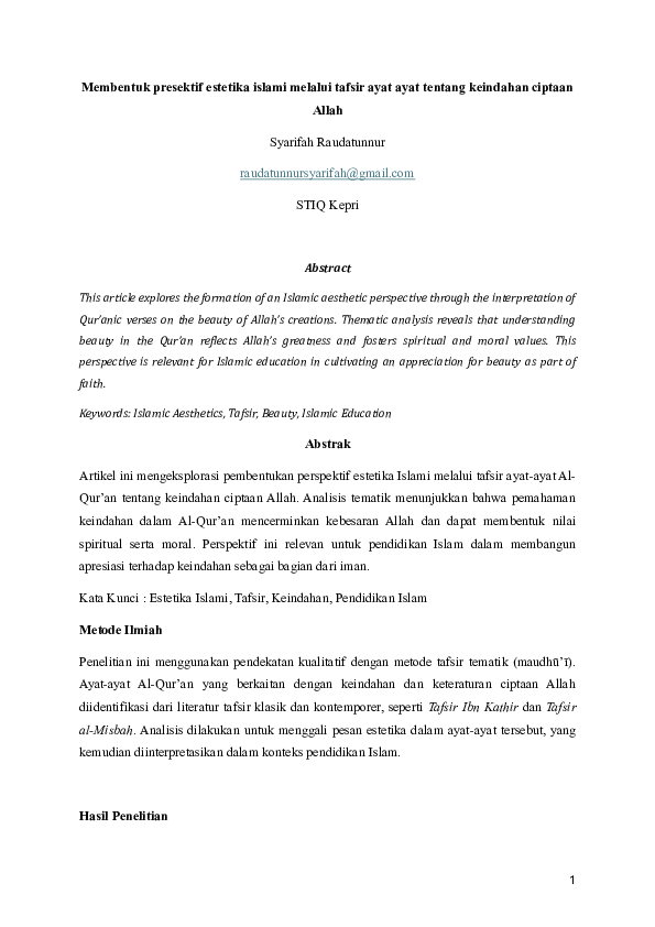 (PDF) Tafsir pendidikan