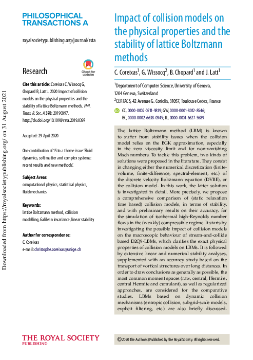 (PDF) Impact of collision models on the physical properties and the ...