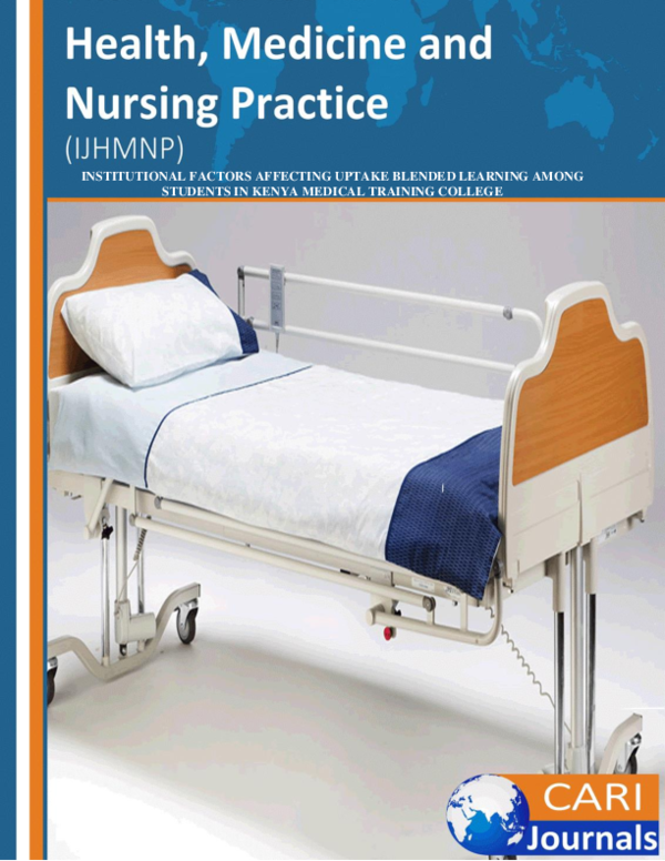 (PDF) Institutional Factors Affecting Uptake Blended Learning Among ...