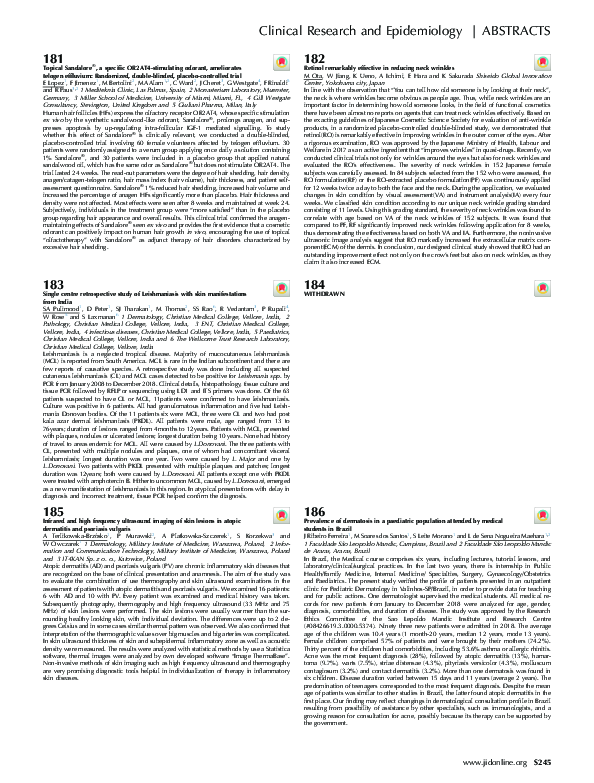 (PDF) 185 Infrared and high frequency ultrasound imaging of skin ...