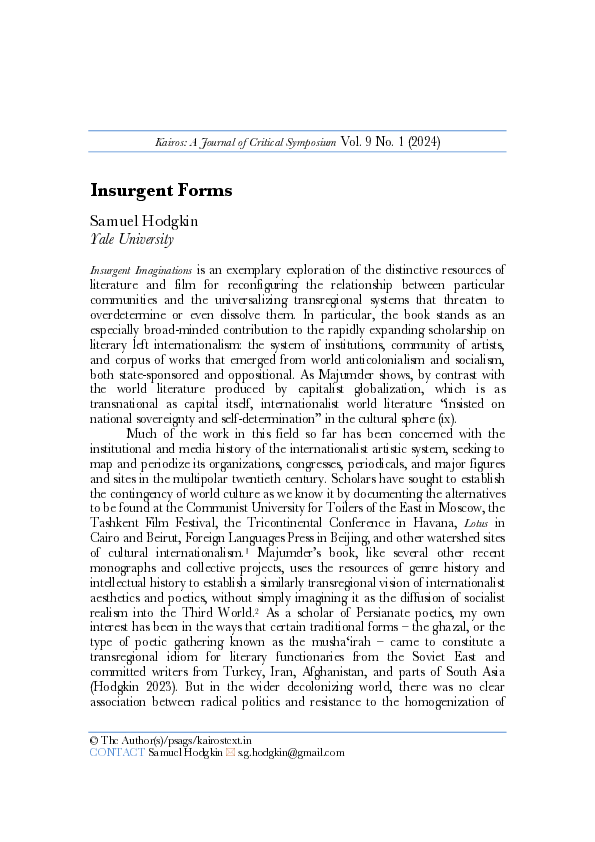 (PDF) Insurgent Forms